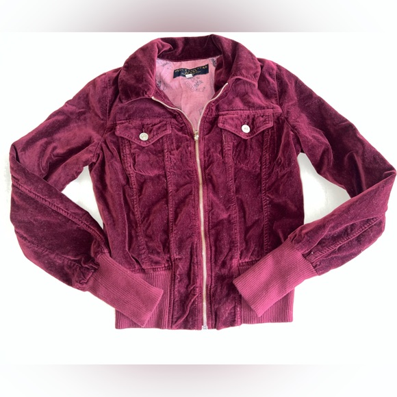 Juicy Couture | Jackets & Coats | Retro Juicy Couture Maroon Velour ...